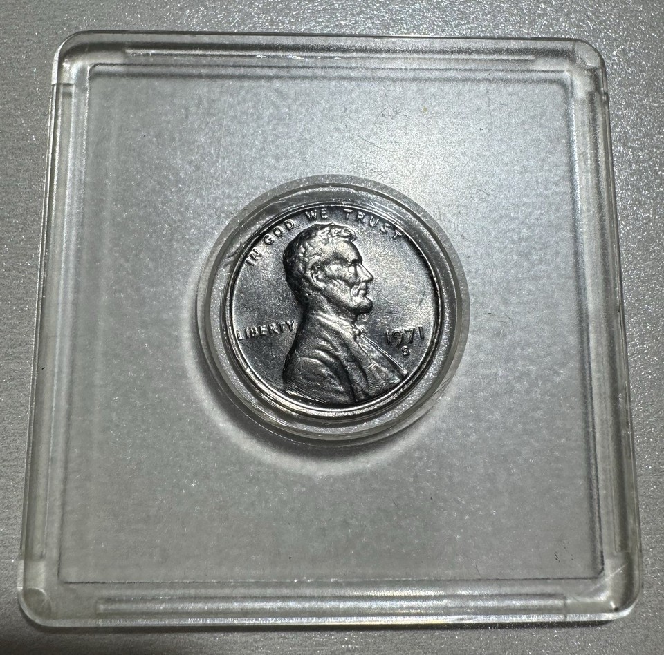 Rare 1971 S Mint Mark Lincoln Penny – Silver Appearance–Unique ...
