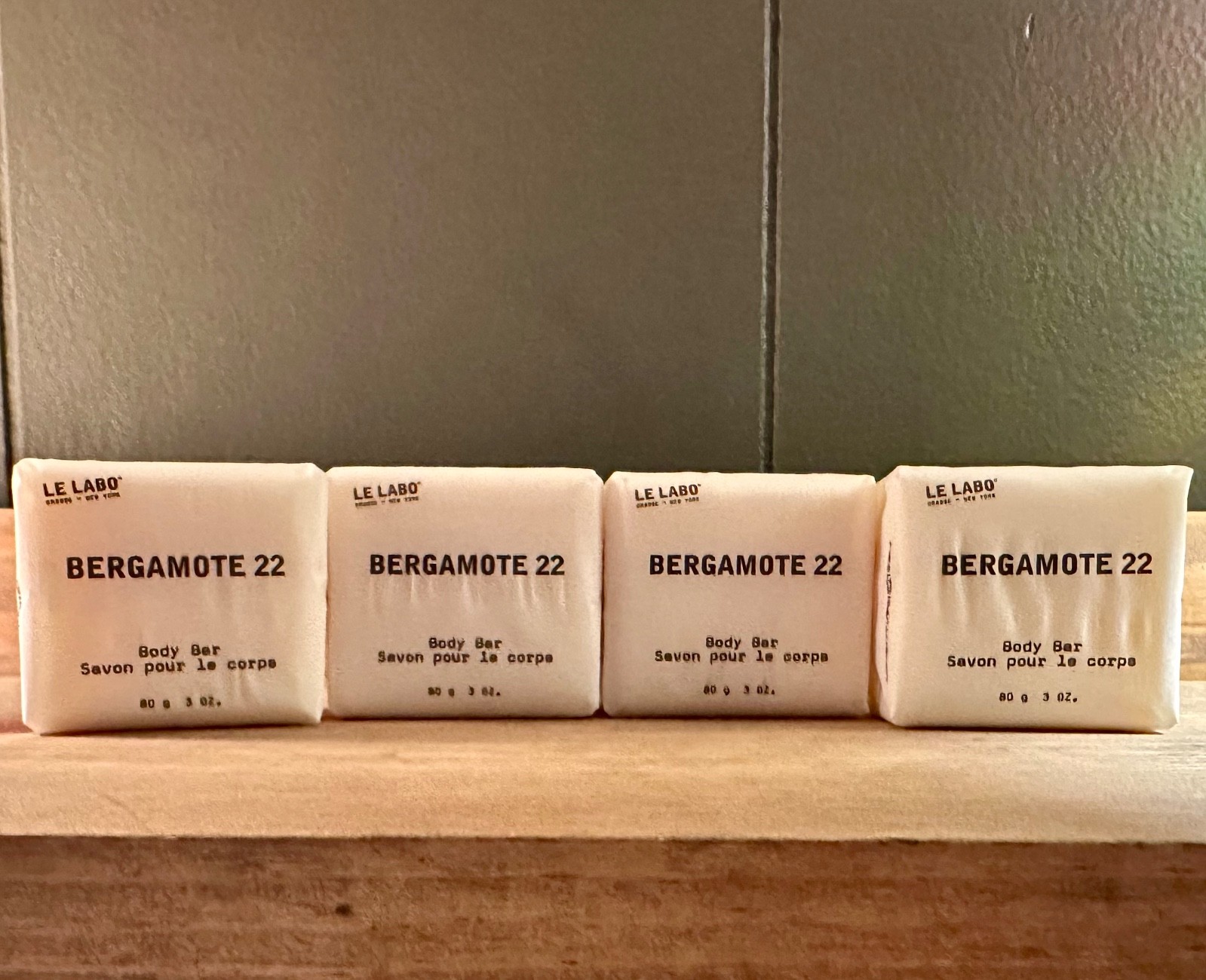 Le Labo BERGAMOTE 22 Body Bar Soap – Lot of 4 × 3 oz Jumbo Bars – 12oz ...