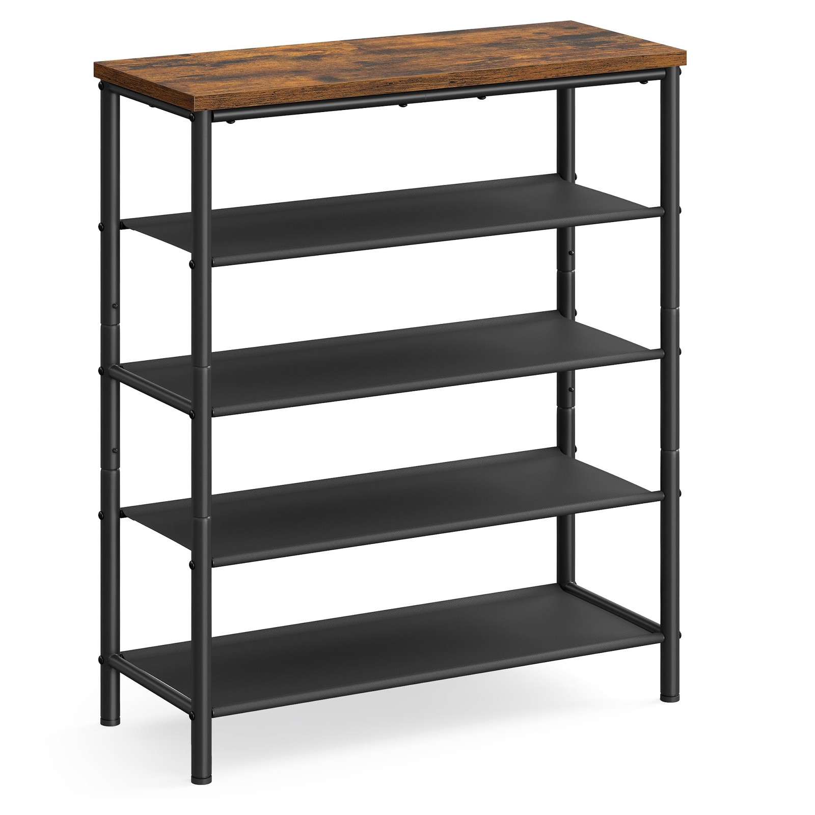 VASAGLE Shoe Rack, 5 Tier Shoe Storage Rack for 12-16 Pairs of Shoes ...