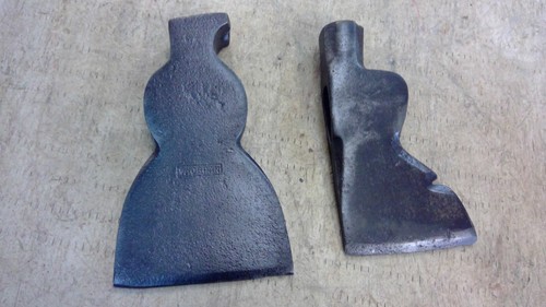 VINTAGE VAUGHN BROAD AXE HEAD & HAMMER NAIL PULLER HATCHET WOOD TOOL | eBay