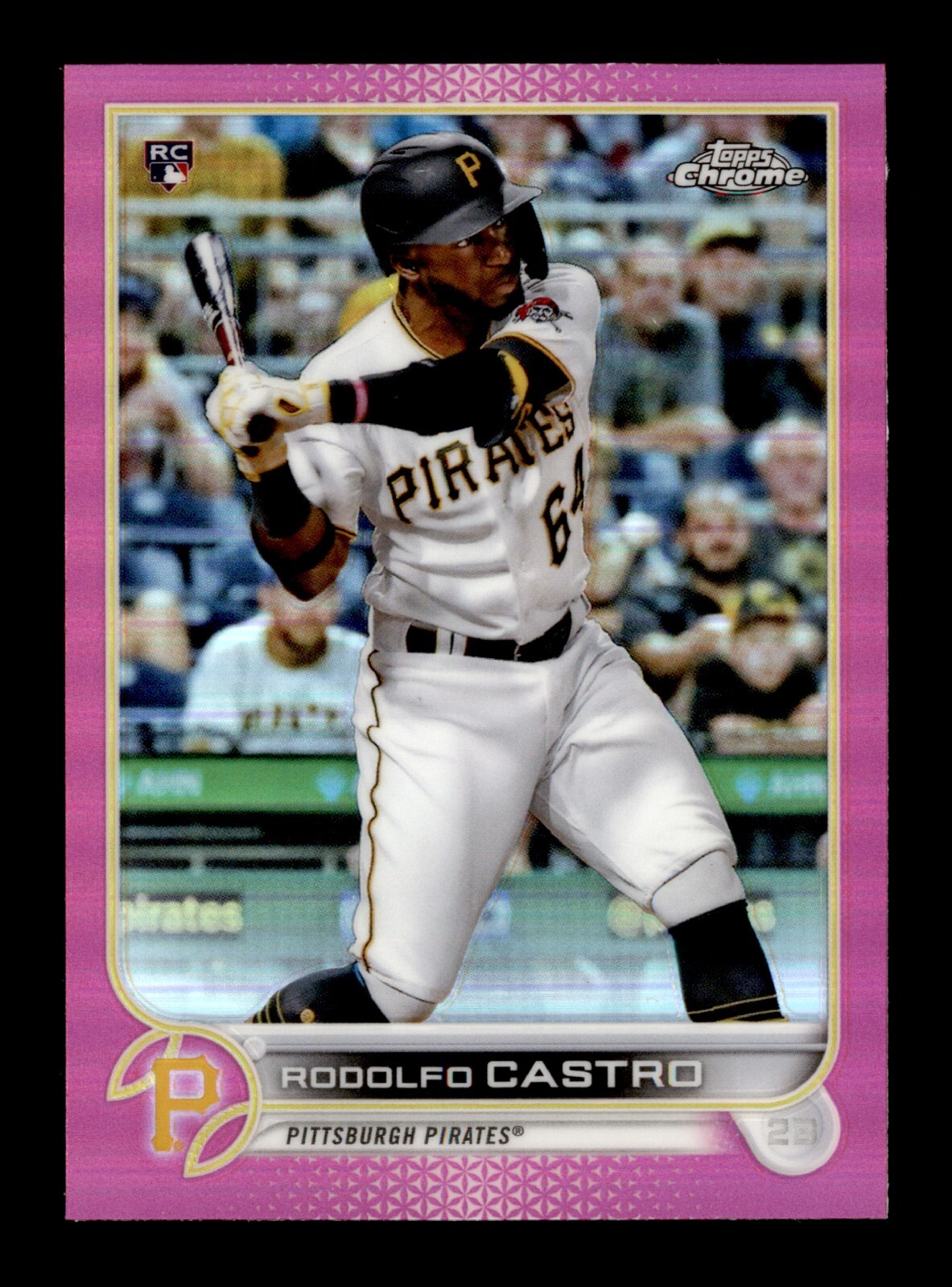 2022 Topps Chrome Pink Refractors #7 Rodolfo Castro Rookie Card RC ...