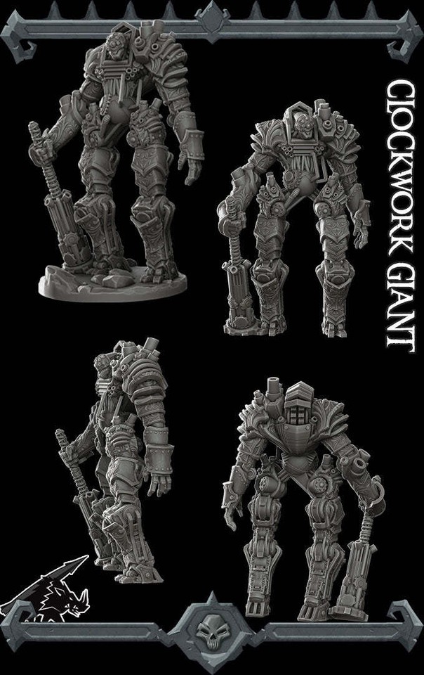 CLOCKWORK GIANT - Miniature | All Sizes | Dungeons and Dragons ...