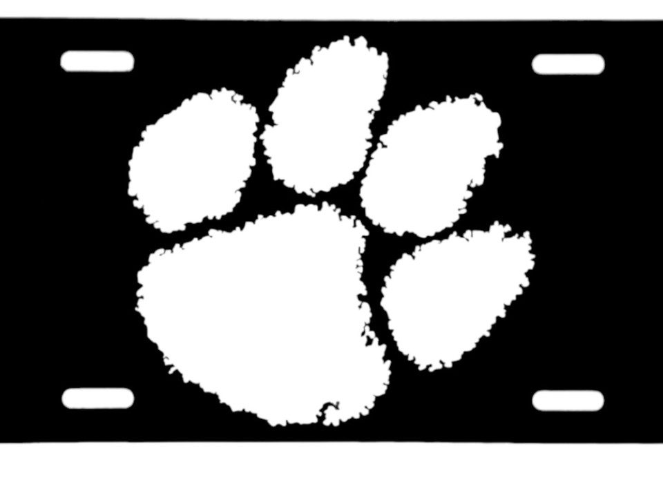 Clemson Tigers Laser Engraved Front License Plate | Universal Fitment ...