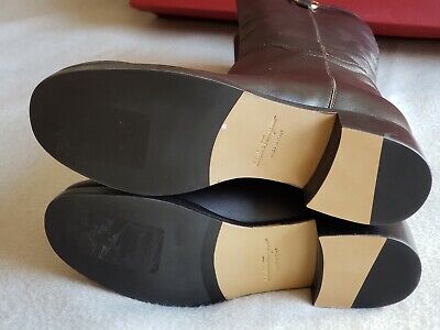 Salvatore Ferragamo Fersea 6.5 Gancini Logo Riding Knee High Salvatore Ferragamo Fersea 6.5 Gancini Logo Riding Knee High