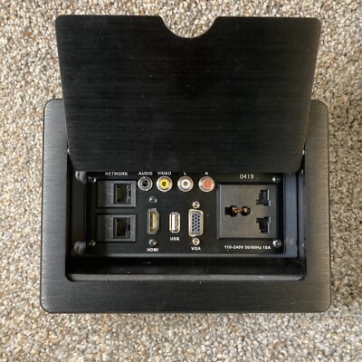 LD-0419 Slide Up Multimedia Desktop Socket Hidden Information Box | eBay