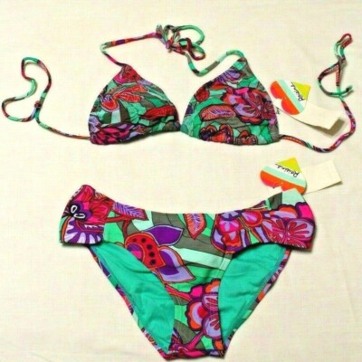 Raisins Shirred Up Slide bra with Cocoa beach pant- Bikini set-AQUA ...