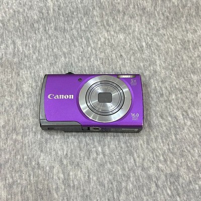 Canon PowerShot A3500 IS Purple Compact Camera – 16MP, 5x Optical Zoom ...