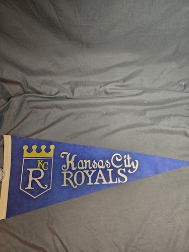Kansas City ROYALS pennant Blue likely from 1969 12"X30" Pre-MLB Logo ...