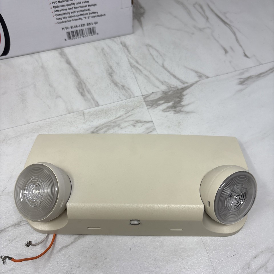 (3) Elite LED Emergency Back-up Light(s) White ELM-LED-803 Lot of 3 | eBay