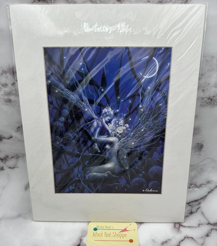 David Delamare Matted Signed Fantasy Art Print #20 Fairy Mother & Child ...