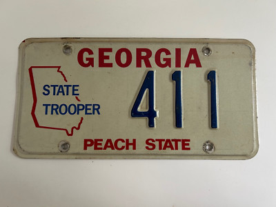 1983 Georgia State Trooper License Plate Highway Patrol Police | eBay
