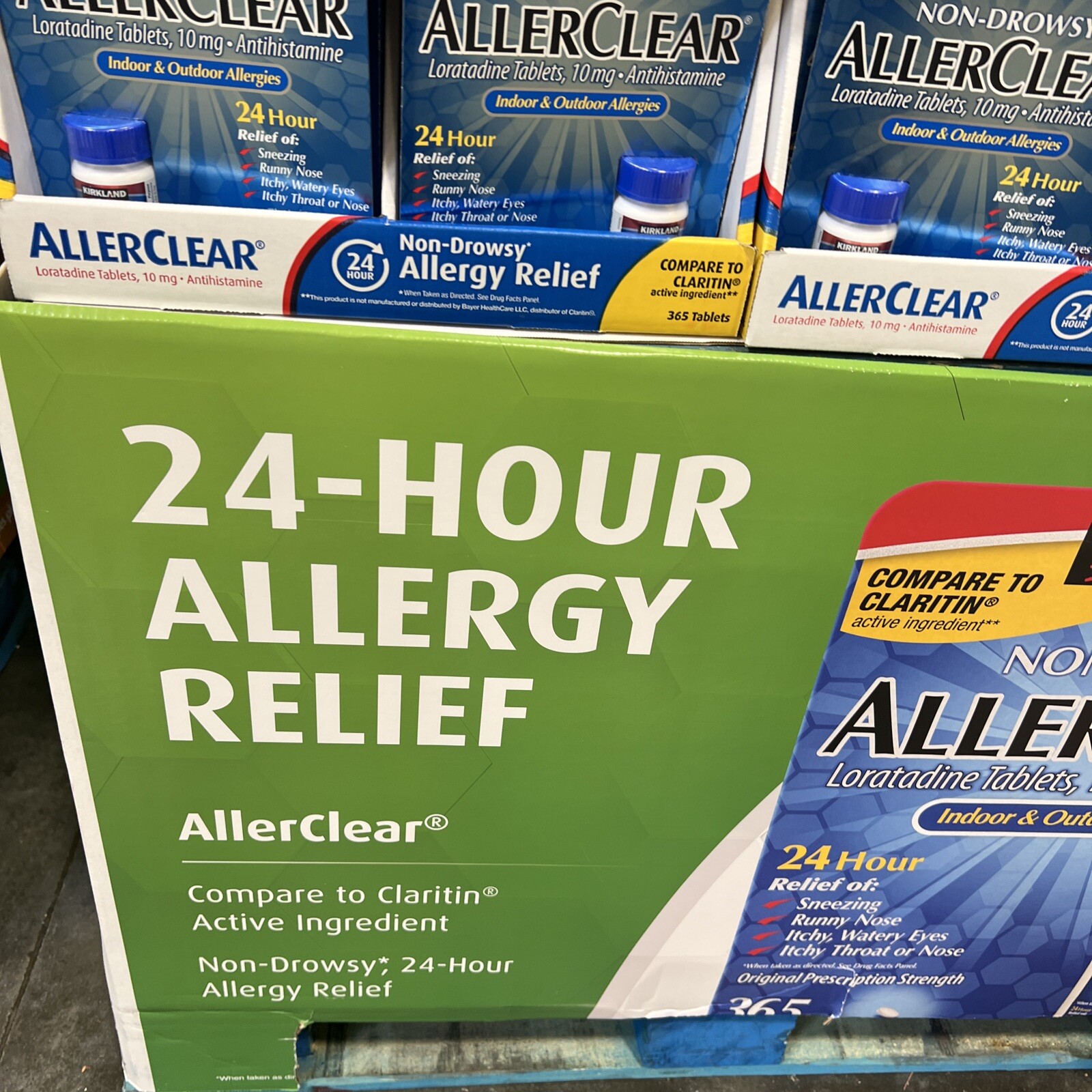 Kirkland Signature NonDrowsy AllerClear Antihistamine 10mg 365 Tablets ...