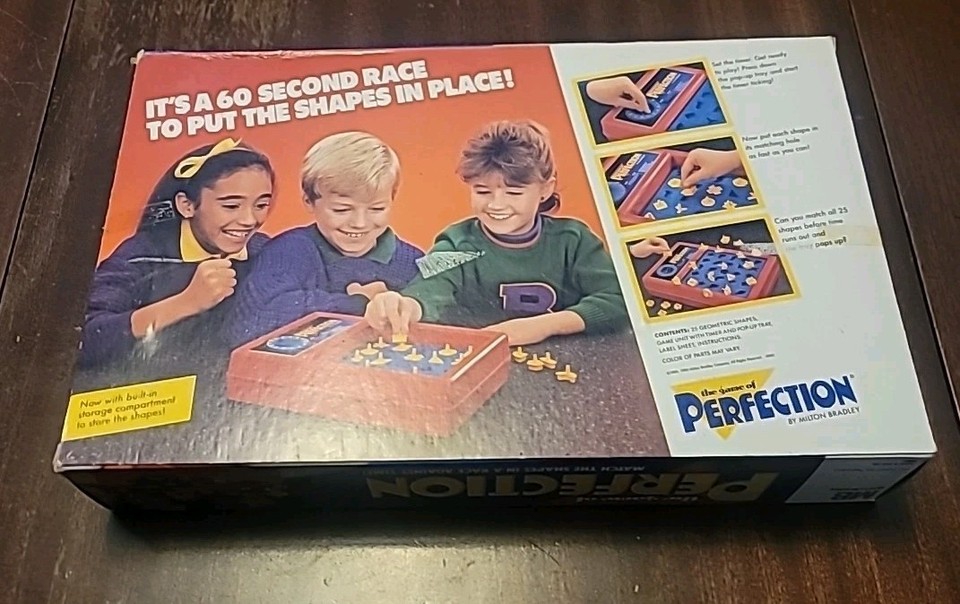 Vintage 1990 Milton Bradley MB Games 'The Game Of Perfection' Board ...