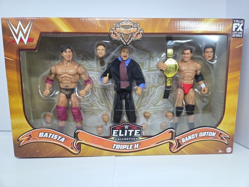 WWE Elite Collection Evolution Batista Triple H & Randy Orton 3-Pack ...