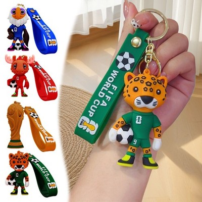 2026 FIFA CUP World Cup Cartoon Keychains Mascot Merchandise | eBay