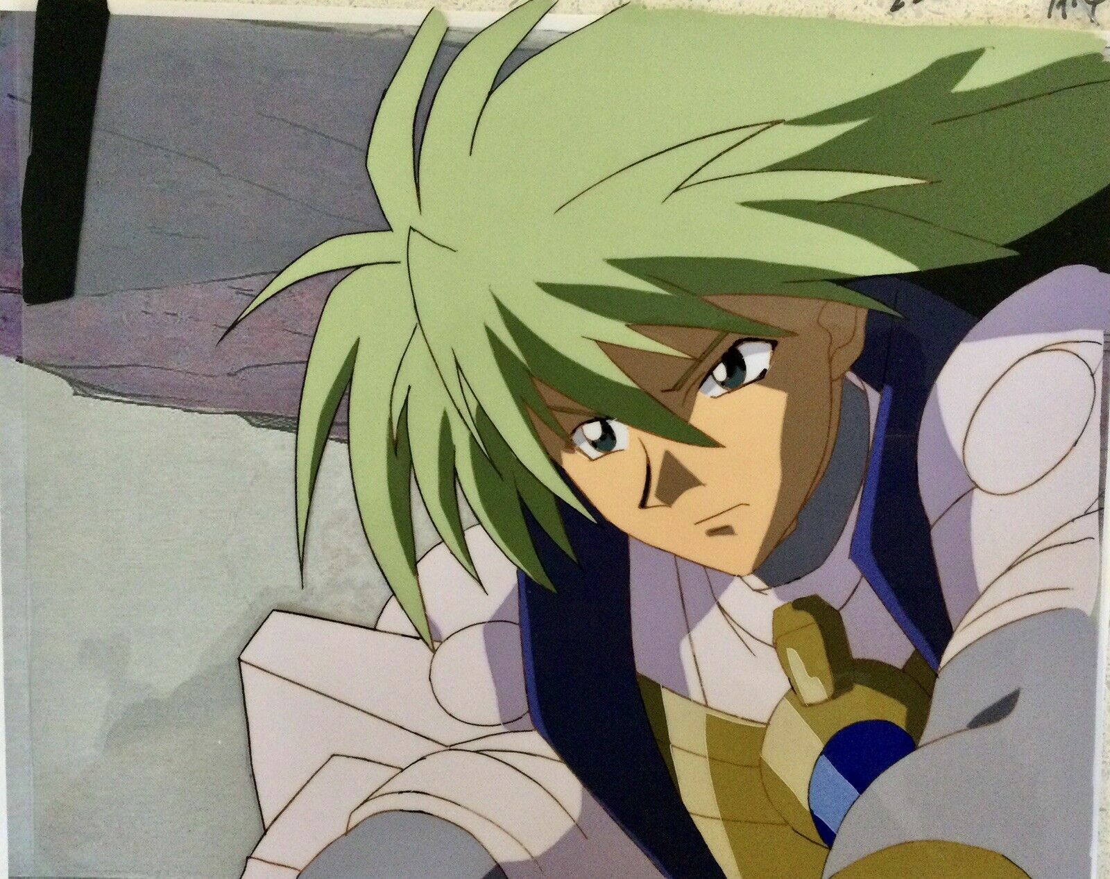 Chiisana Kyōjin Microman animation cel - Condition green production art ...