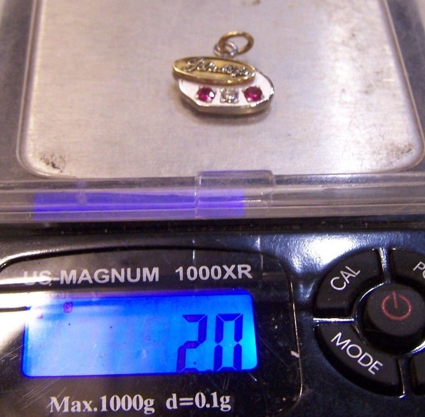 5 VTG Diamond Emerald Ruby SCHULTZ'S 14K Multi Gold Pendant Pins Tie ...