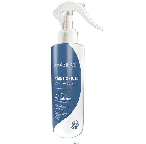 AMAZING OILS MAGNESIUM SENSITIVE SPRAY 200ML PAIN RELIEF MAGNESIUM ...