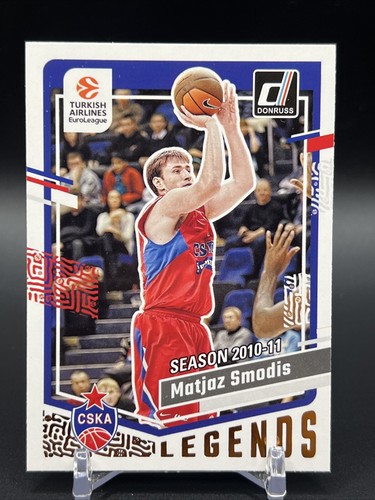 2023-24 Panini Donruss Euroleague Base Legends MATJAZ SMODIS #190 | eBay