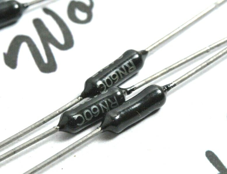 40pcs - RN60C 3.48K (3K48 / 3481F) 1% Resistor WIDERSTÄNDE - NOS Black ...