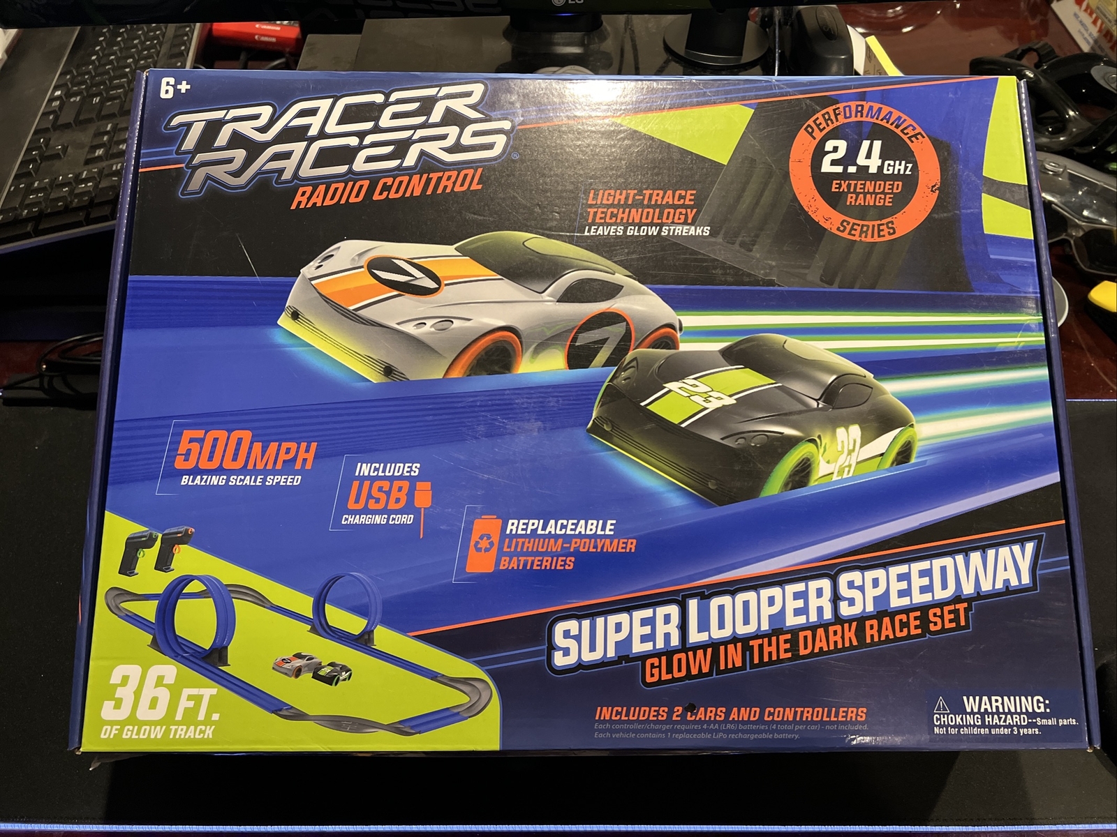 RC Tracer Racers - Super Looper Set 2.4 GHZ Radio Control Car Set *FREE ...
