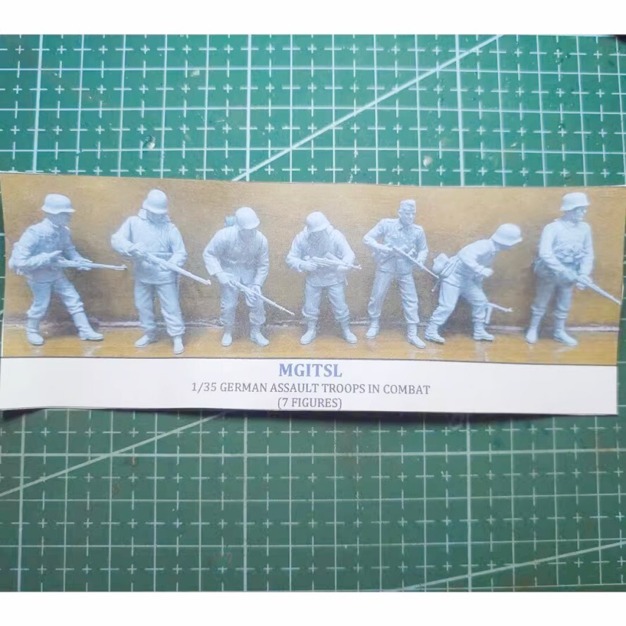 1/35 resin figures model German soldiers 7 man unpainted unassembled | eBay