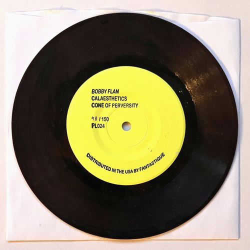 BOBBY FLAN vinyl 7" Calaesthetics Cone Perversity 45 limited color 2019 ...