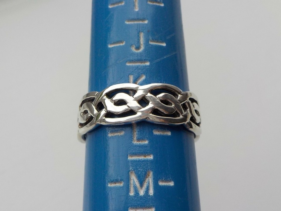 Lovely 925 Silver Celtic Love Knot Design Ring. | eBay UK