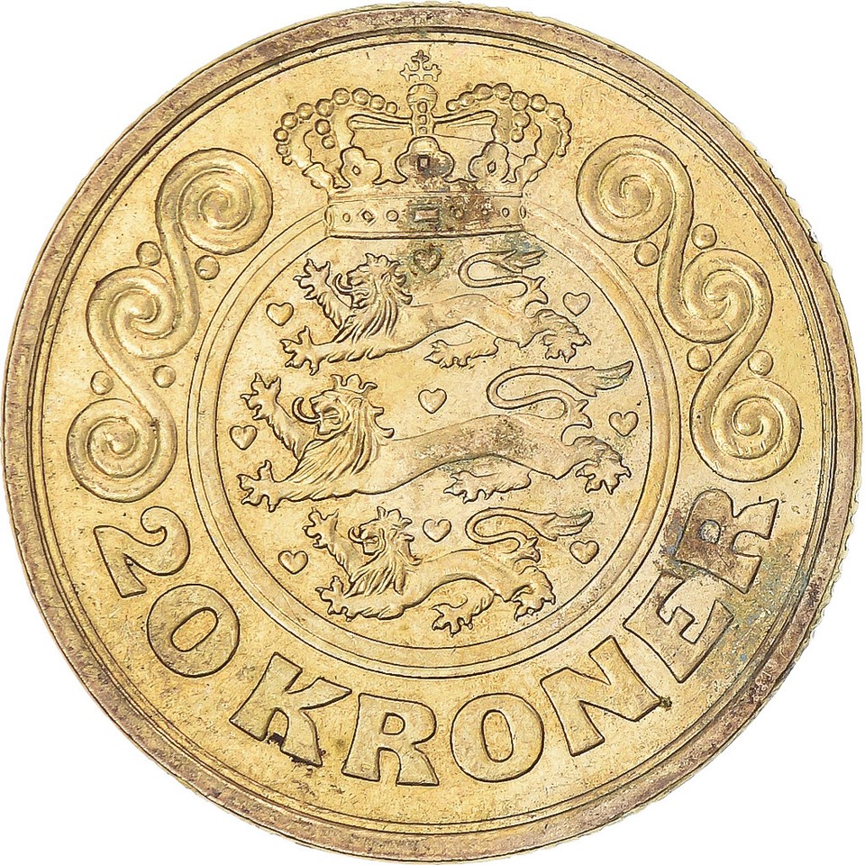 [#1332206] Coin, Denmark, 20 Kroner, 1990 | eBay