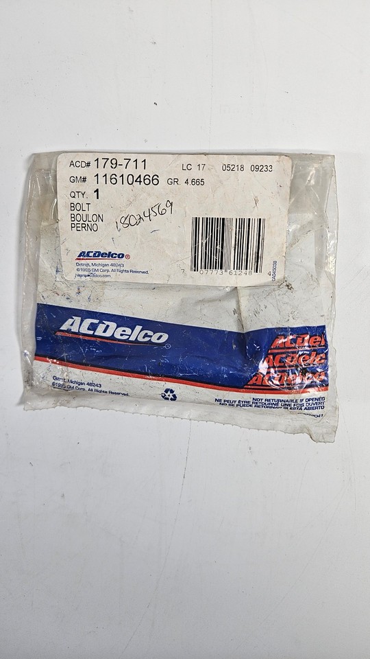 Lot of 2 ACDelco 179-711 / GM 11610466 Brake Caliper Slide Bolts w ...