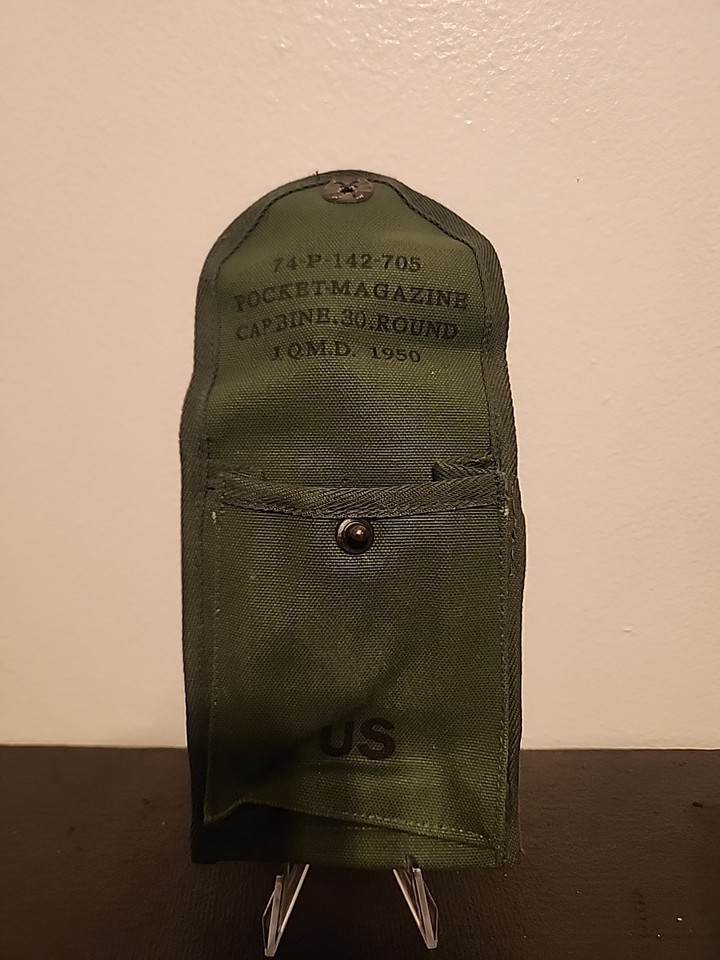 US M1 / M2 Carbine 30 Round Pocket Magazine Pouch Green USA Military | eBay