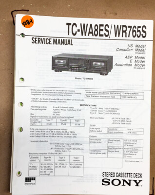 TC-WA8ES / TC-WR765ES Service Manual *Original* | eBay