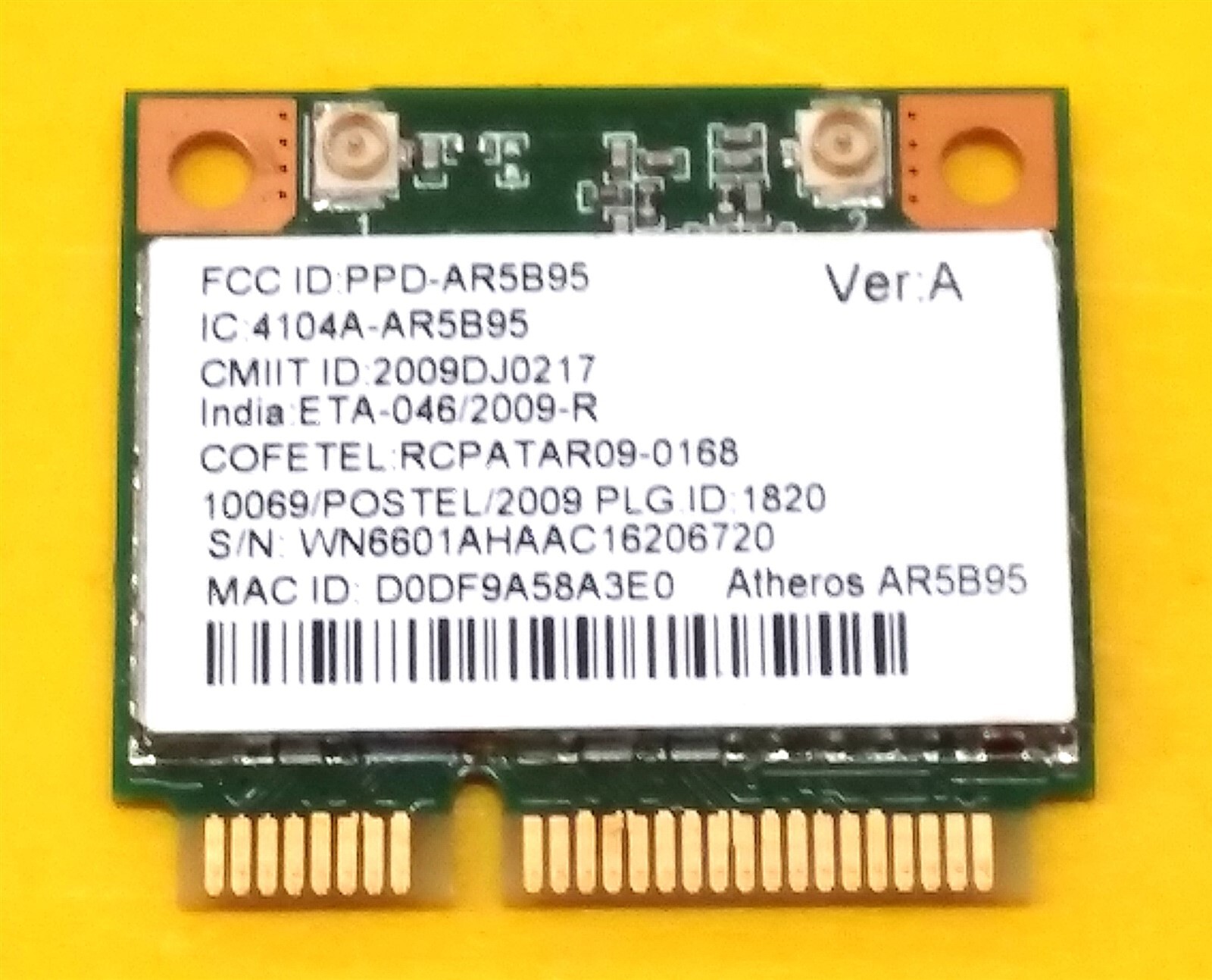 ⭐️⭐️⭐️⭐️⭐️ Laptop Wifi Module Wireless Card Adapter Acer Aspire 5250 ...