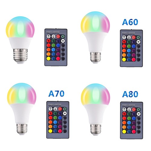 220V AC85-265V Color Changing Remote Control Bulb LED RGB Lamp ...
