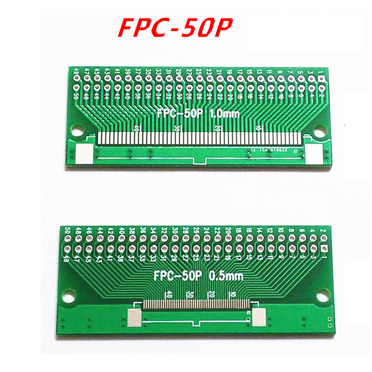 5pcs FFC/FPC 50 PIN 1mm 0.5mm to DIP Adapter PCB Board Converter Double ...