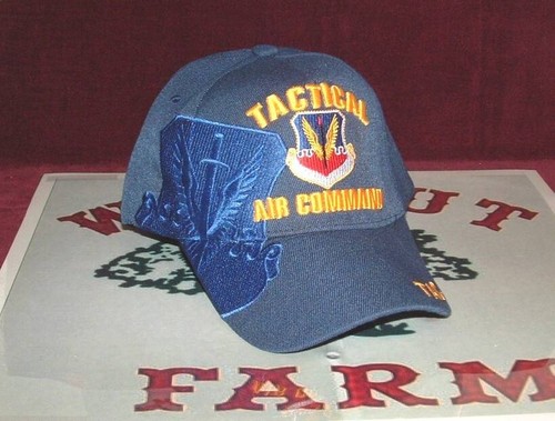 Tactical Air Command TAC Air Force Heavy Embroidery Adjustable Blue ...