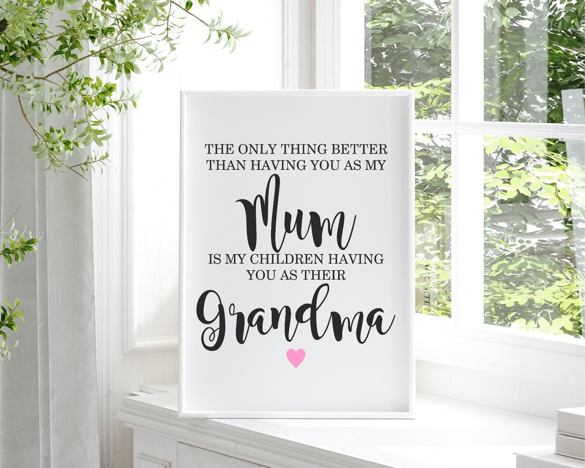 Mum Nanny Quotes Nanny Poem Frame 1709 877959