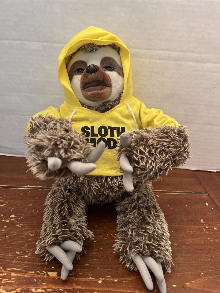 SNAX THE SLOTH SLOW REPEATING POSEABLE PLUSH STUFFED ANIMAL FUNNY TOY ...