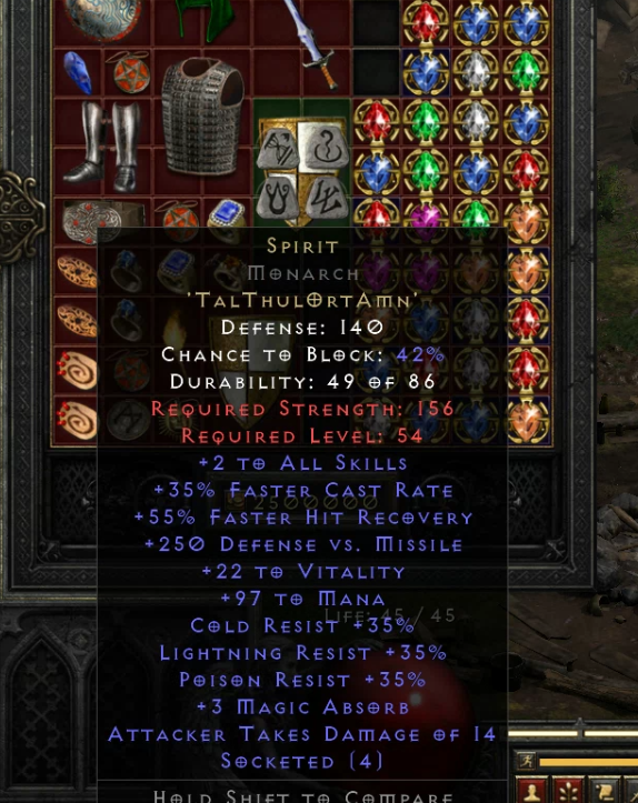 Diablo 2 Resurrected D2R - FCR spirit monarch - SC - PC Xbox - Non ...