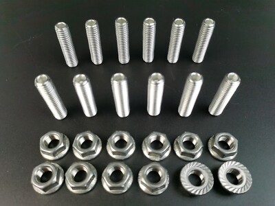 SBC Small Block Chevy 283 327 350 400 TPI Header Stud Kit Bolts ...