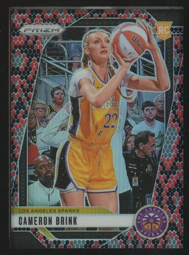 SSP 2024 Panini Prizm WNBA Prizms Snake Skin #127 Cameron Brink RC ...