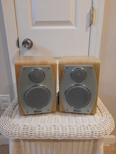 Memorex Stereo Speaker System MX4302 Wood- Wired 15W 4Ohms. | eBay
