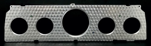 1964 1965 1966 Chevy Truck 5 Gauge Dash Panel Engine Turned Billet Alum ...