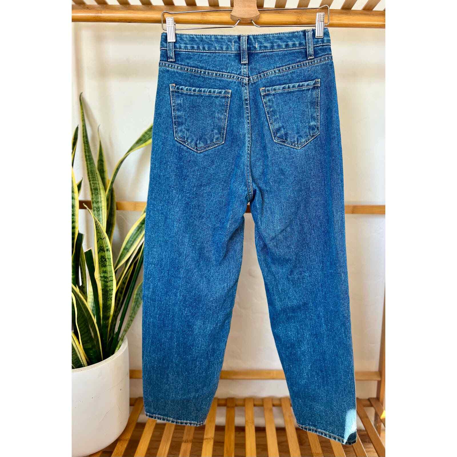 Oak + Fort Barrel Leg High Waist Jeans - Gem