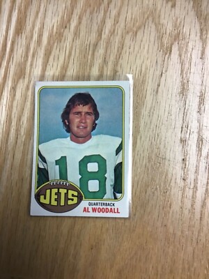 1976 Topps Football Al Woodall New York Jets Card #118 | eBay