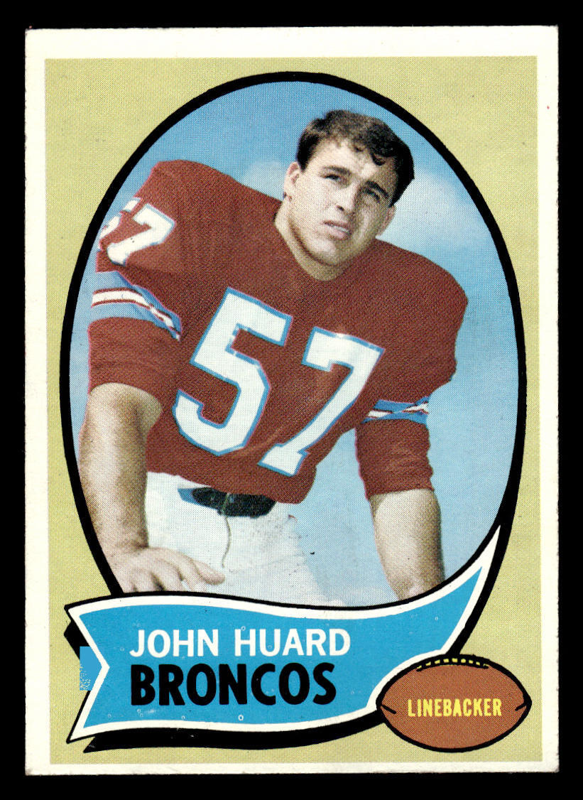 1970 Topps John Huard #146 Denver Broncos Football EX | eBay