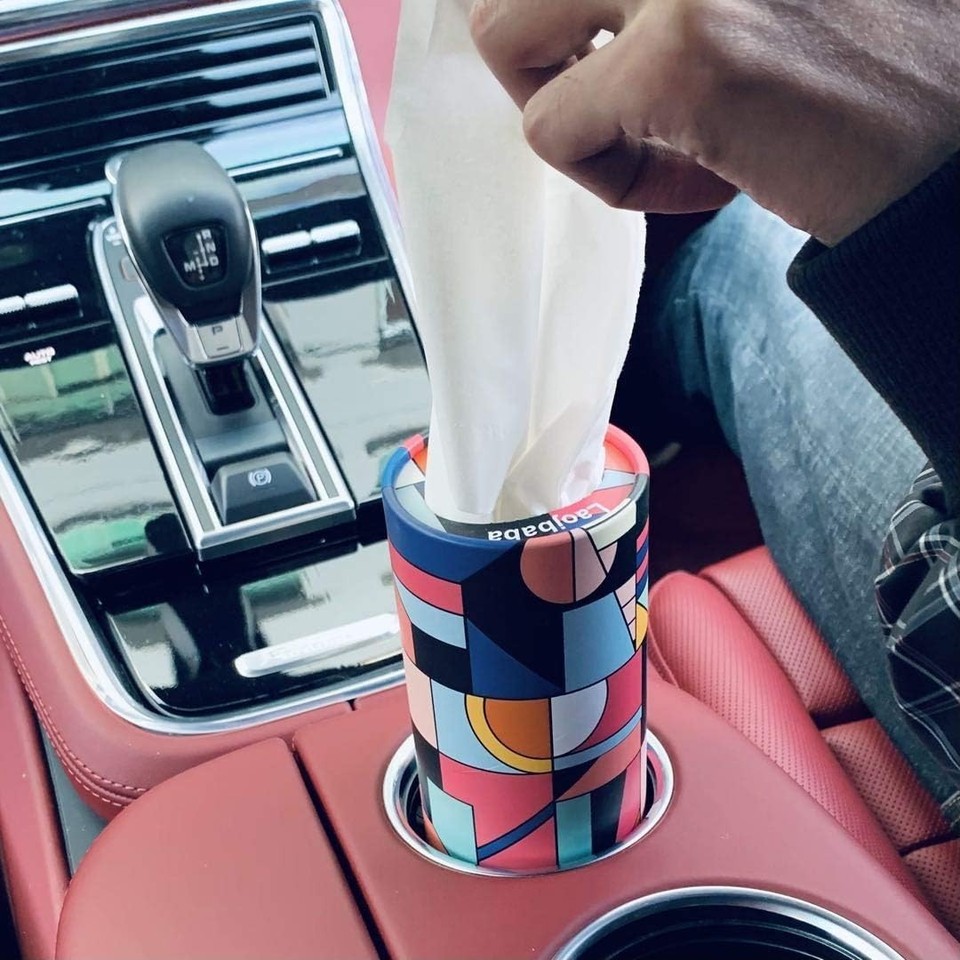 Car Tissues Canned Tissue Cylinder Tissue Boxes Perfect for Car Cup ...