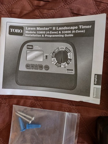 Toro Lawn Master II Landscape Timer 4 Zone Sprinkler Watering - Model ...