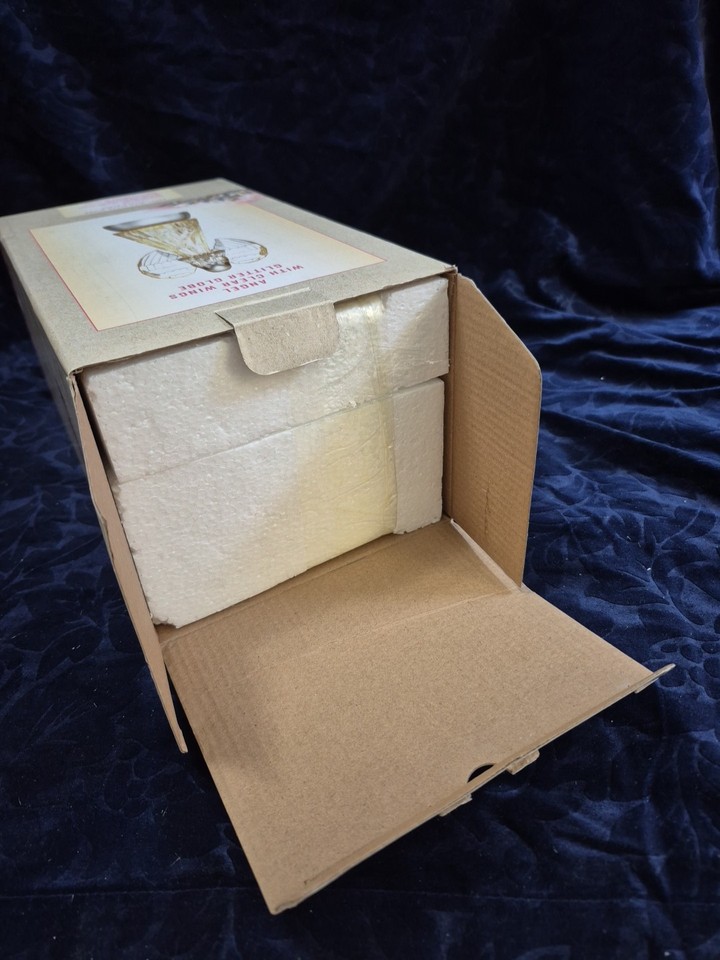 Cracker Barrel Silver & Acrylic Angel Glitter Globe Christmas Decor ...