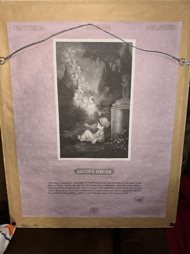 1990 Precious Moments Lithograph Jacob's Dream Signed Sam Butcher 629/ ...